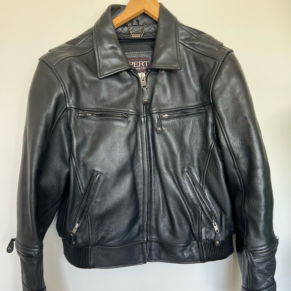 Xpert Performance Gear Motorcycle Leather Jacket Size… - Gem